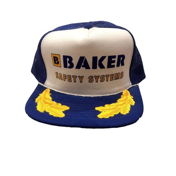 Baker | Accessories | Vintage Baker Safety Systems Trucker Snapback Hat ...